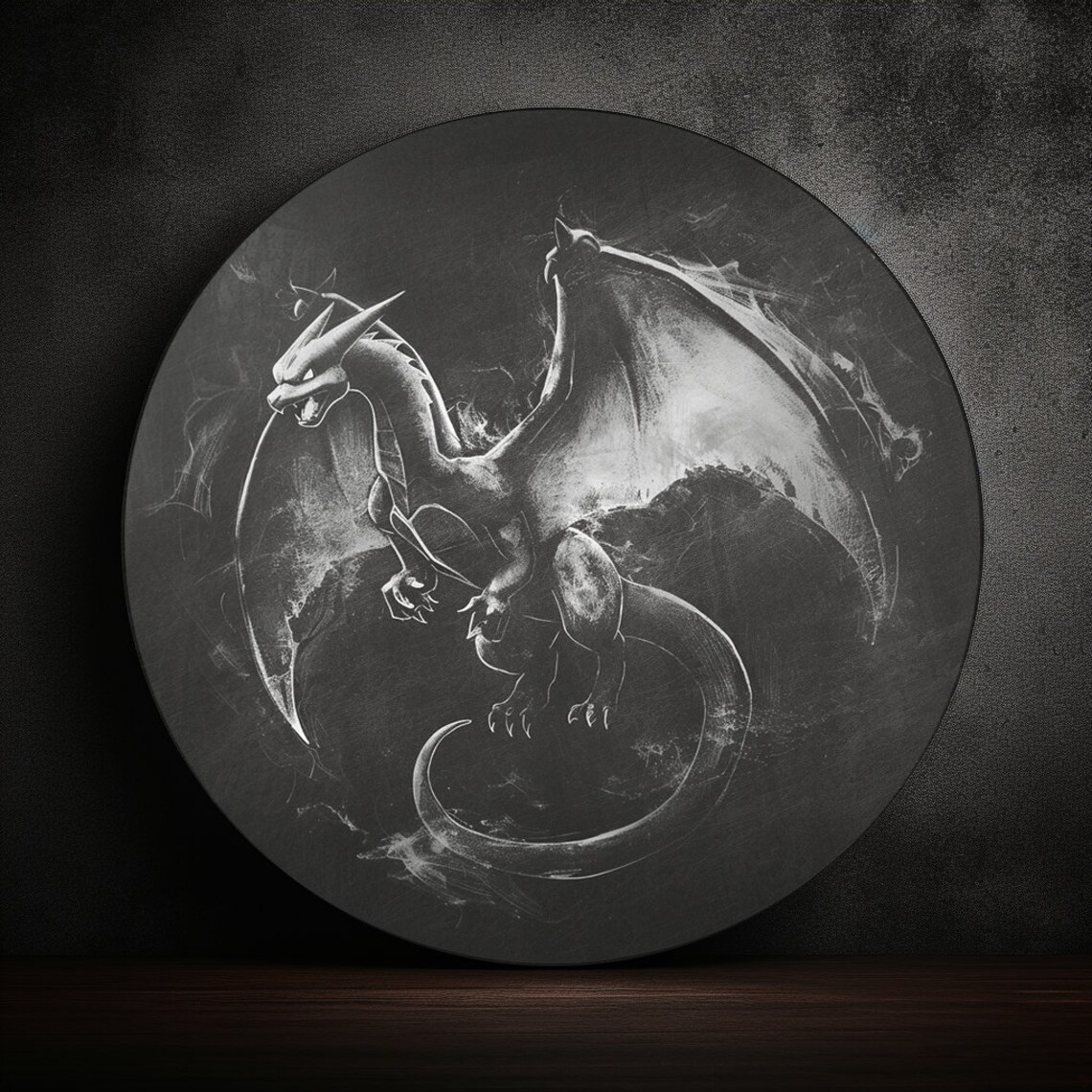 Dragon Laser Engrave File PNG Dragon Laser File Dragon Slate File ...