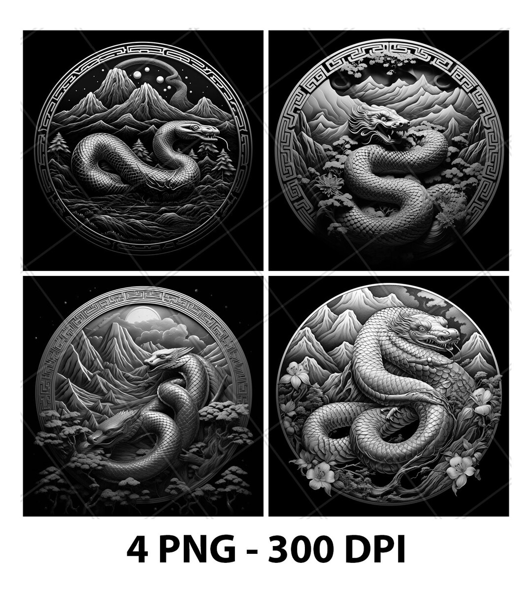 Zodiac Snake Laser Engrave File PNG Snake Laser File Snake Slate File ...