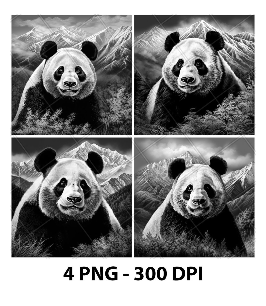 Face Panda Laser Engraved File PNG Panda Laser File Panda Slate File ...