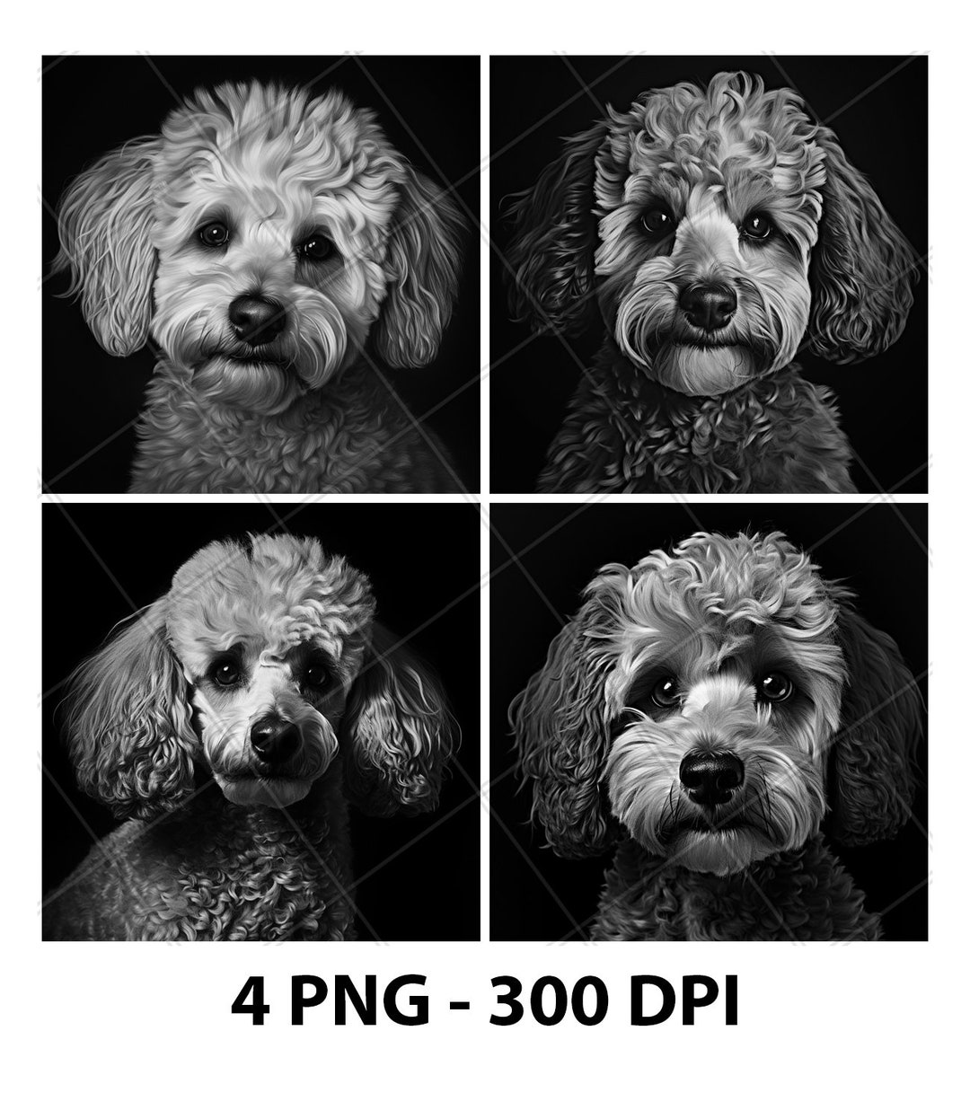 Poodle Laser Engrave File PNG Cabin Laser File Cabin Slate File Cabin ...