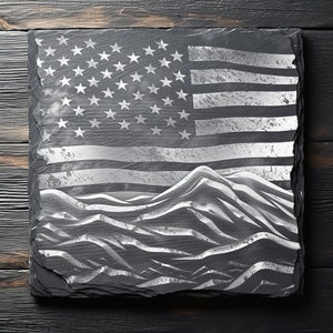 USA Flag Laser Engrave File Png USA Flag Laser File USA Flag Slate File ...