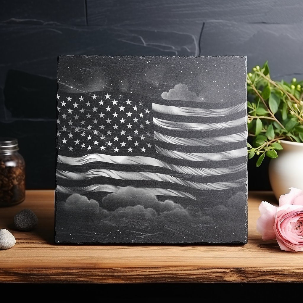 USA Flag Laser Engrave File Png USA Flag Laser File USA Flag Slate File ...