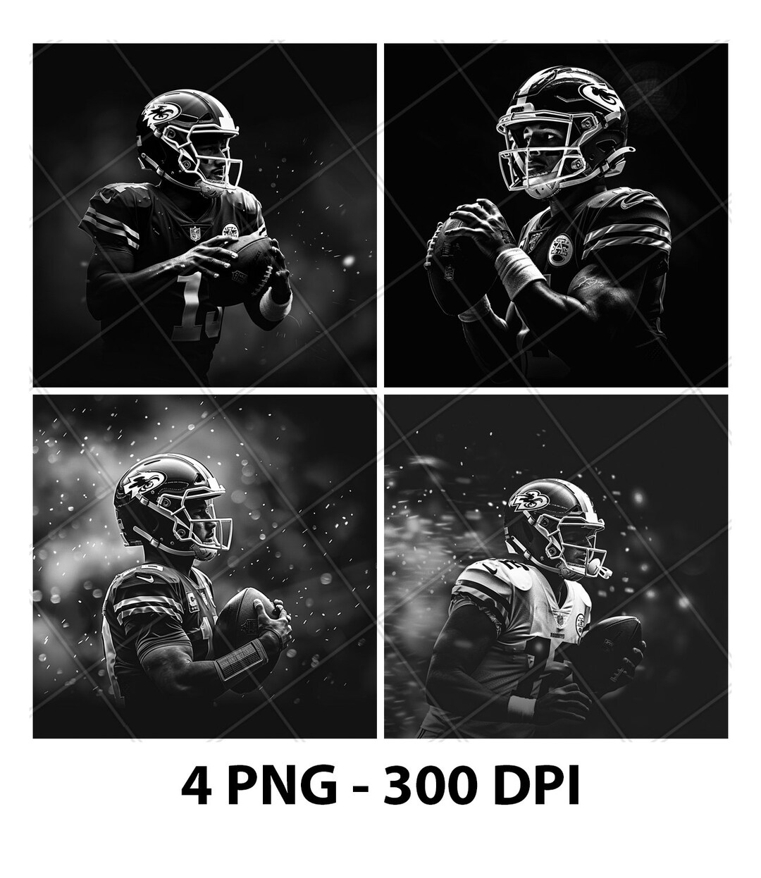 Football Player Laser Engrave File PNG Football Laser File Football ...