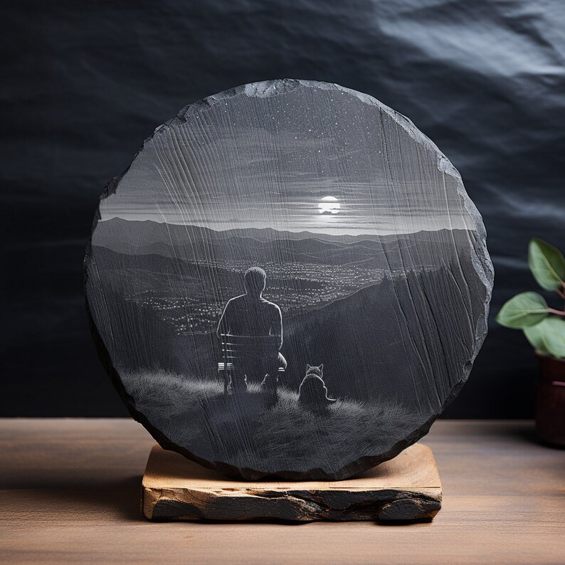 Mountain Laser Engrave File PNG Mountain Laser File Mountain Slate File ...