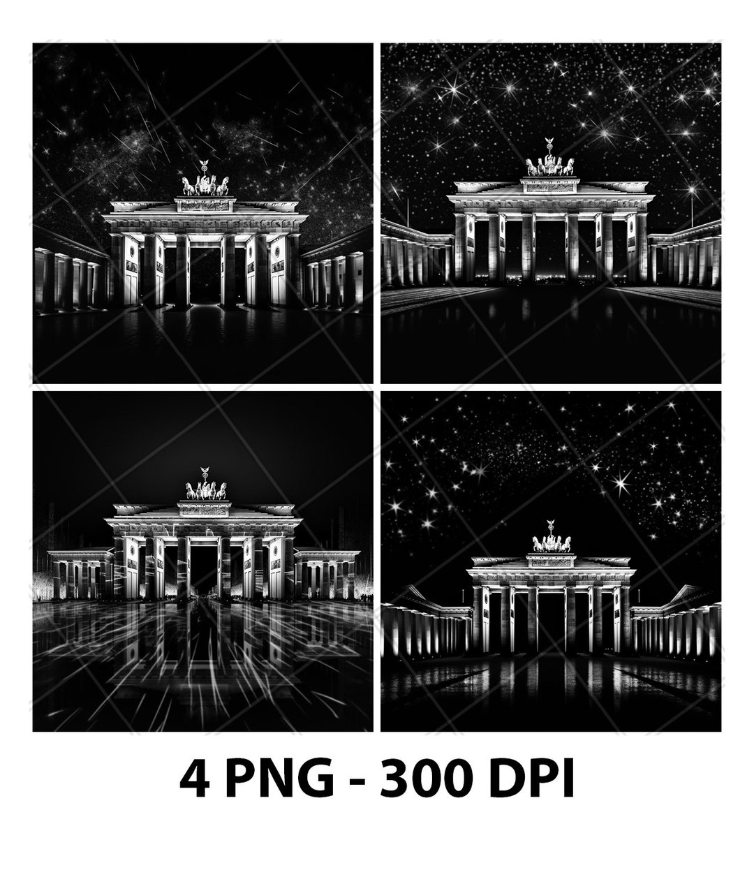 Brenburg Gate Palace PNG Laser Engrave File Slate Illusion CNC Wood ...