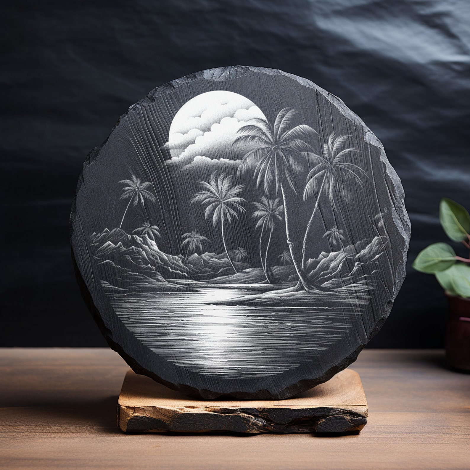 Island Laser Engrave File PNG Island Laser File Island Slate File ...