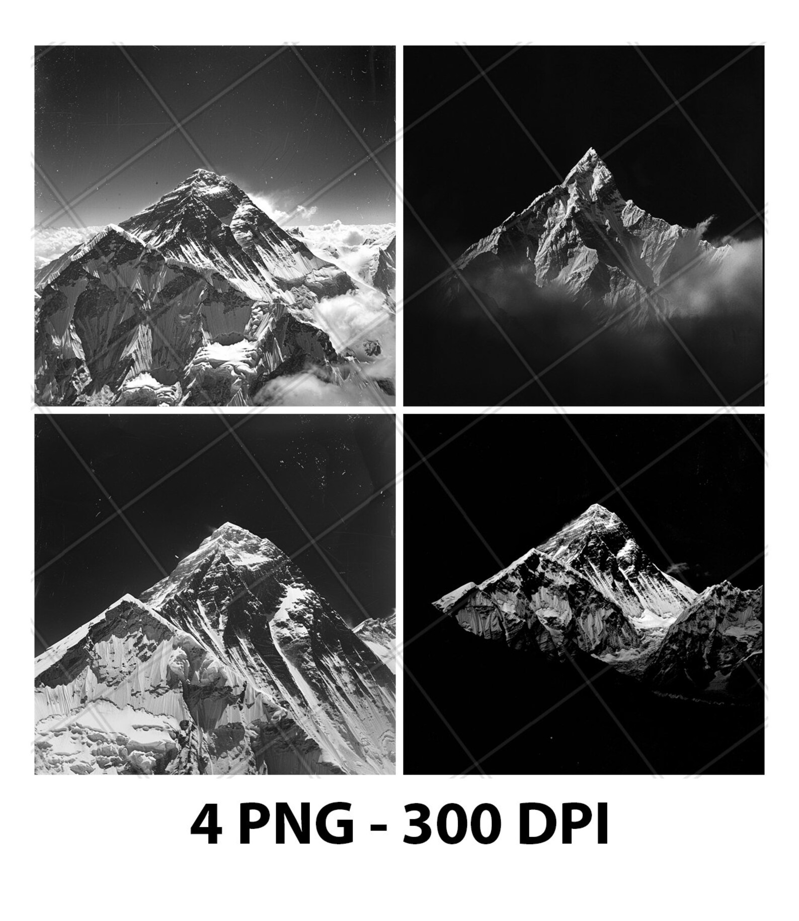 Mt Everest Laser Engraved File PNG Everest Laser File Everest Slate ...