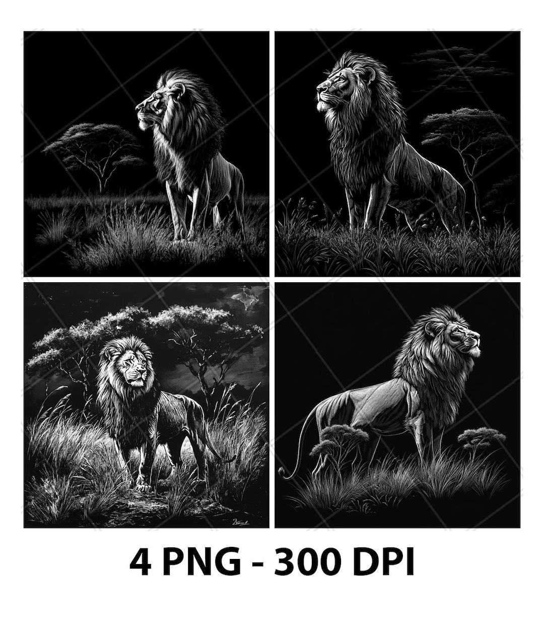 King Lion Laser Engraved File PNG Lion Laser File Lion Slate File Lion ...