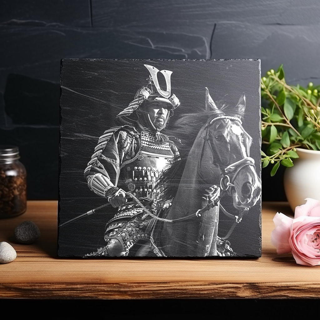Samurai Laser Engrave File PNG Samurai Laser File Samurai Slate File ...