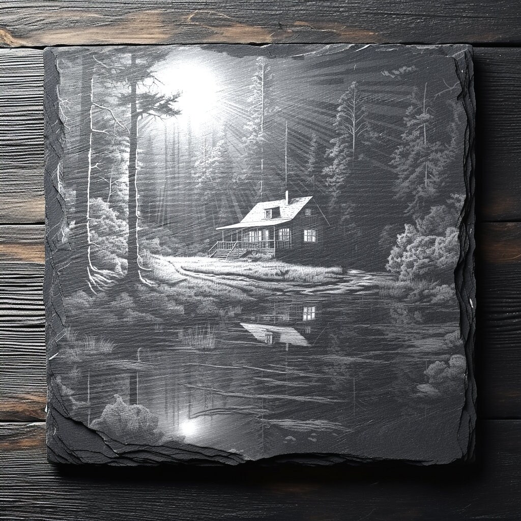 Cabin Laser Engrave File PNG Cabin Laser File Cabin Slate File Cabin ...