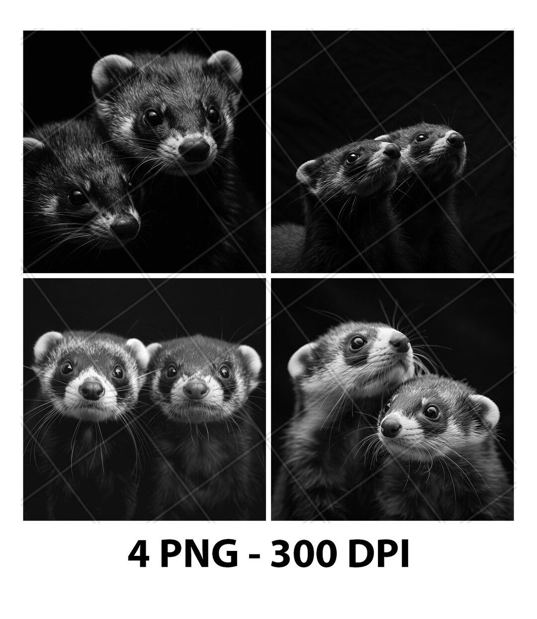 Ferrets Laser Engrave File PNG Ferrets Laser File Ferrets Slate File ...