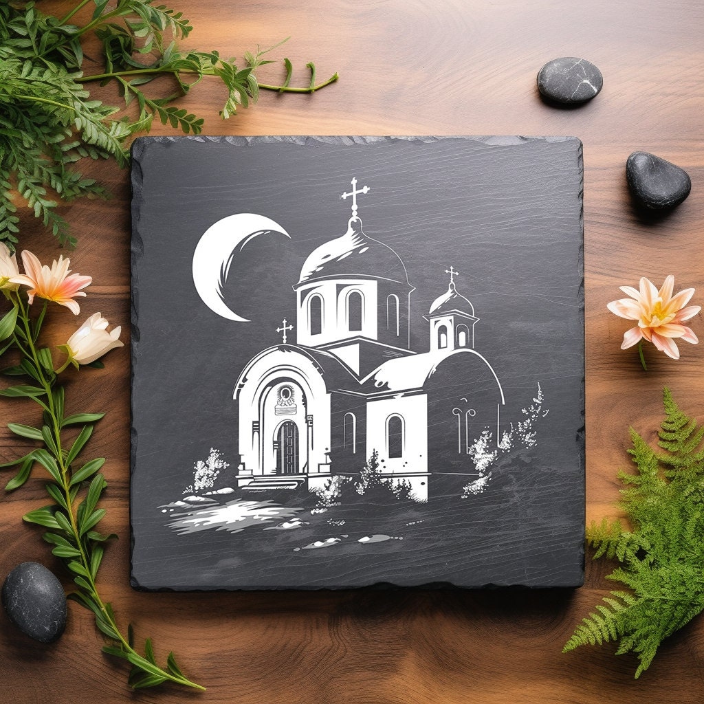 Church Laser Engrave File PNG Church Laser File Church Slate File ...