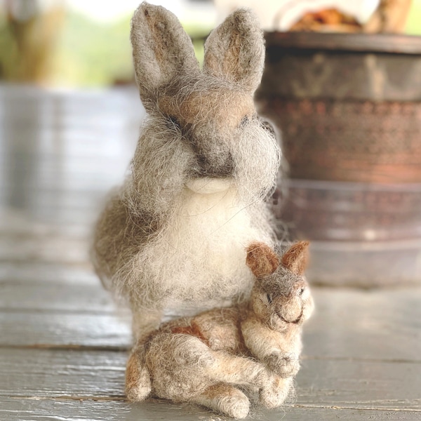 Needle Felted Rabbit - Etsy