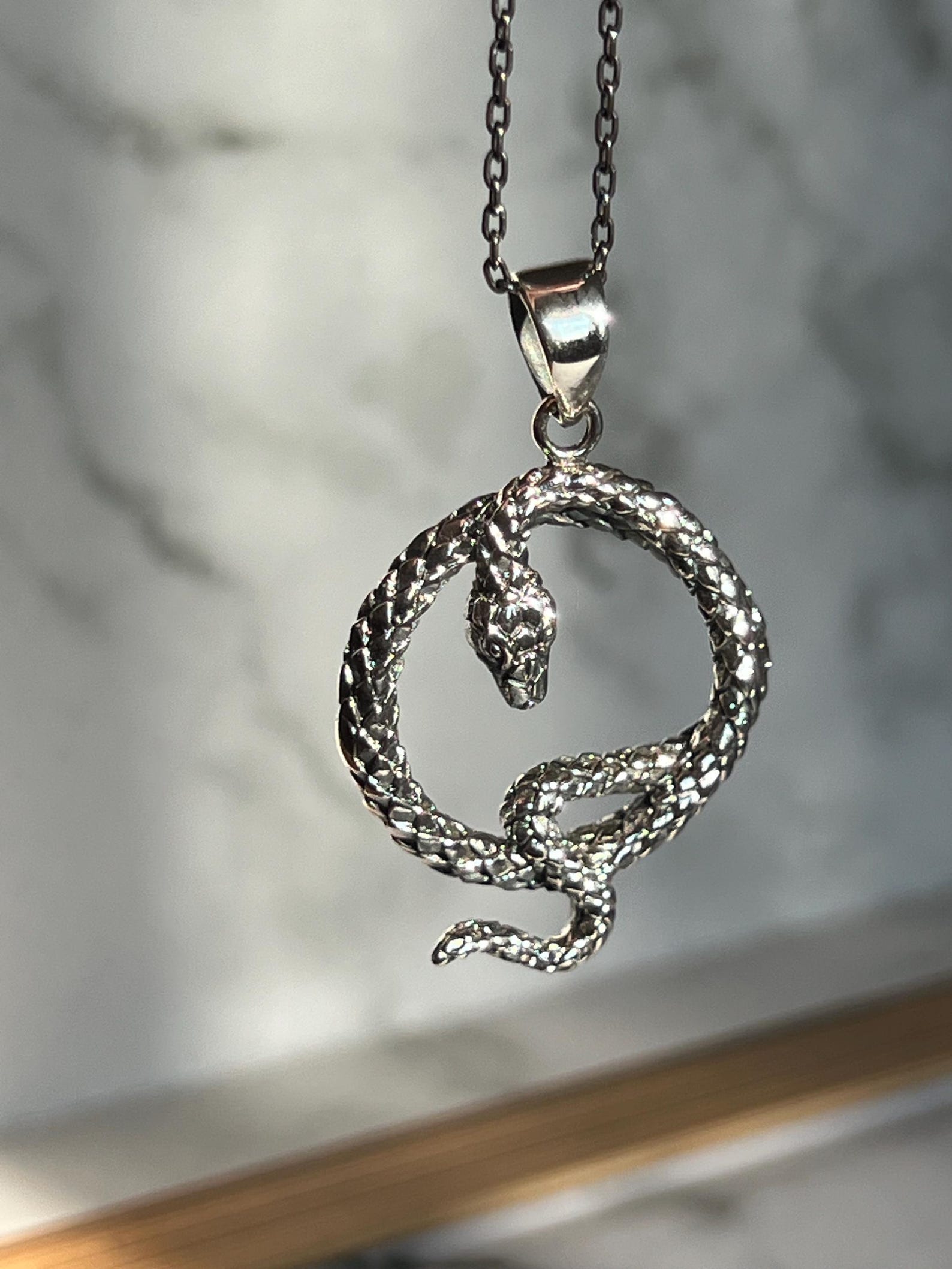 Snake Necklace,silver Snake Necklace, Oxidized Necklace,cobra Snake ...