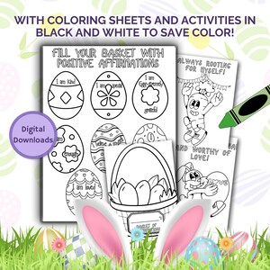 Easter Coping Activity Bundle for Kids-bunny Activities With Coloring ...