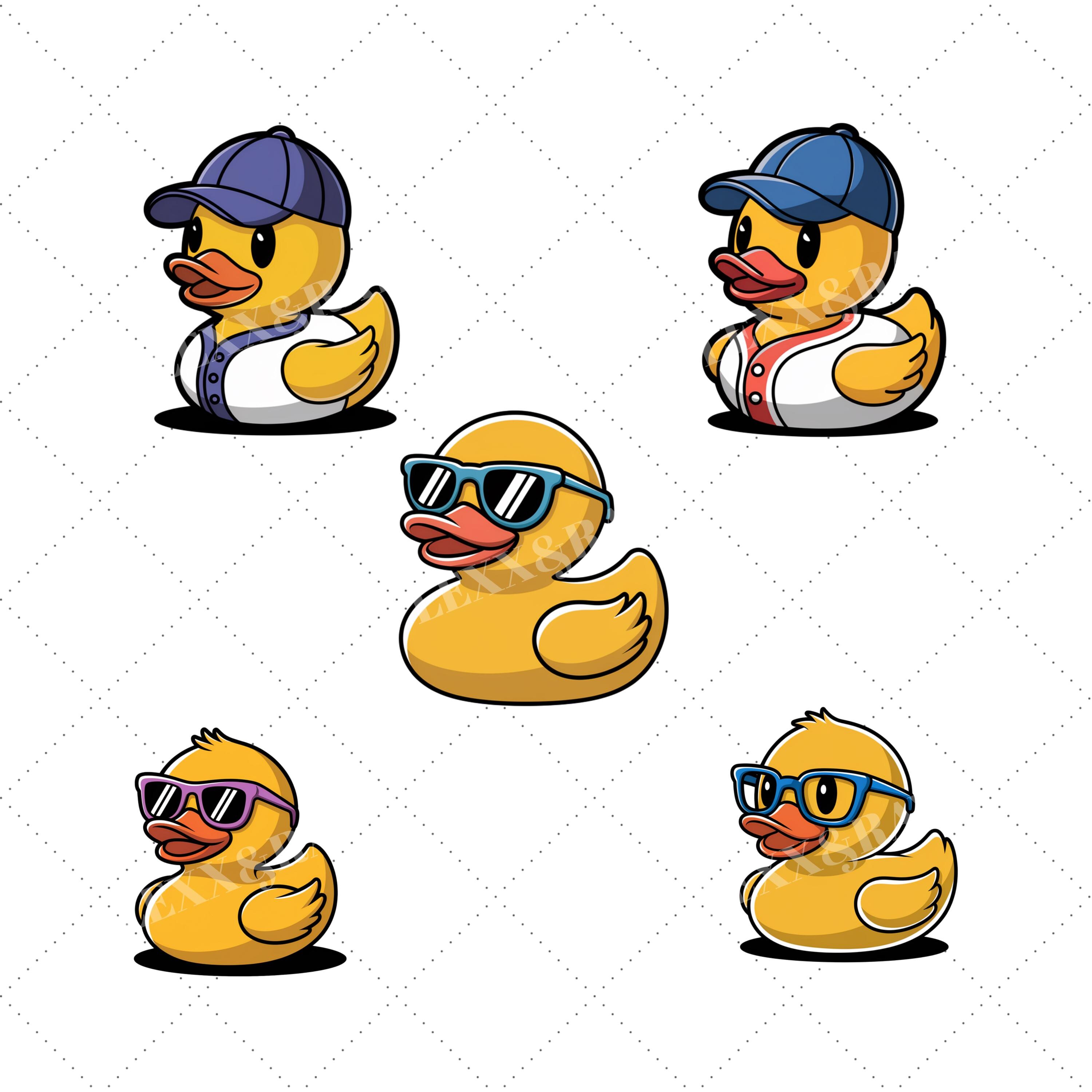 Cartoon Rubber Duck PNG Clipart Bundle (digital Download) - Etsy