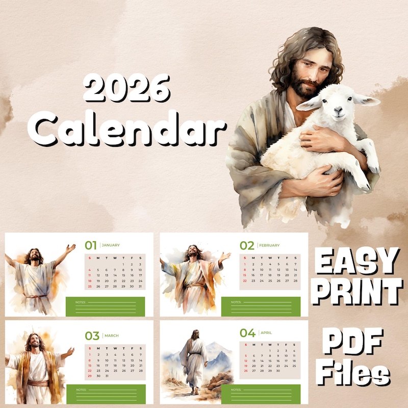 Jesus Calendar - Etsy