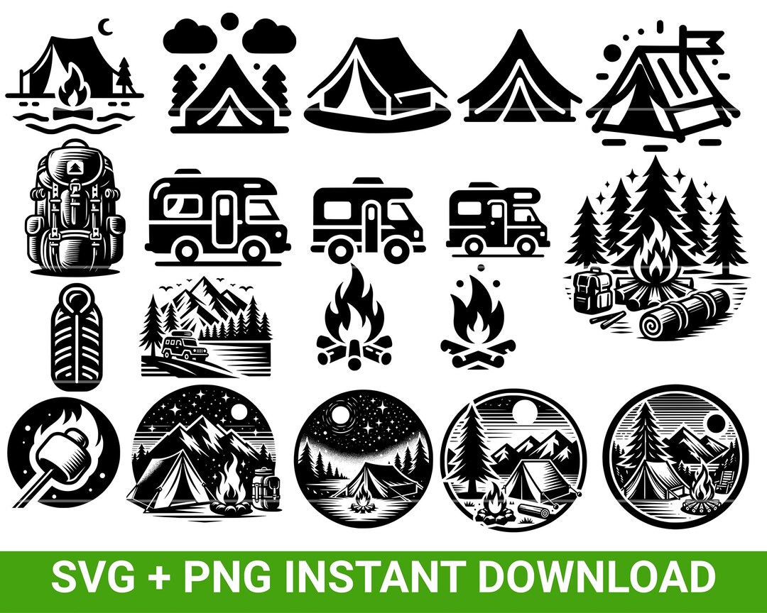 CAMPING SVG , Camping Life Svg , Files for Cricut , Digital Art ...