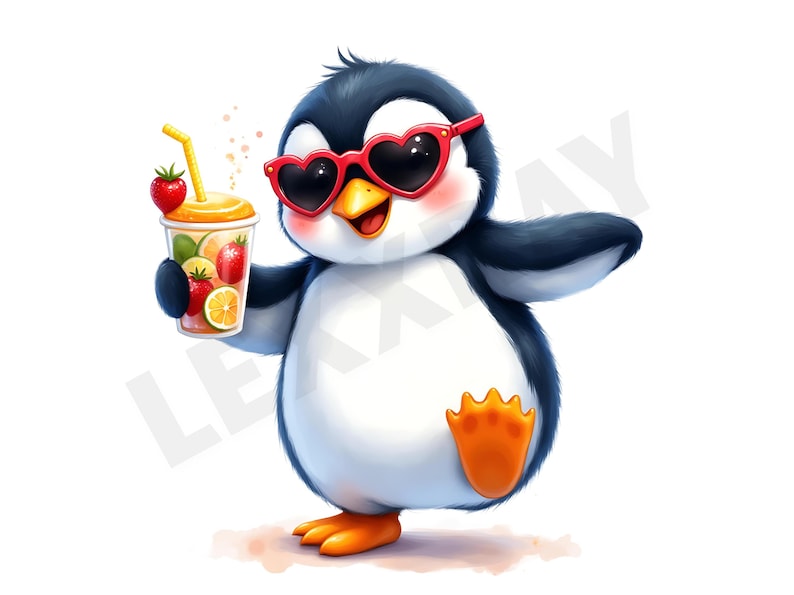 Whimsical Penguin Clipart Bundle | Scrapbooking, Paper Crafts (JPG ...