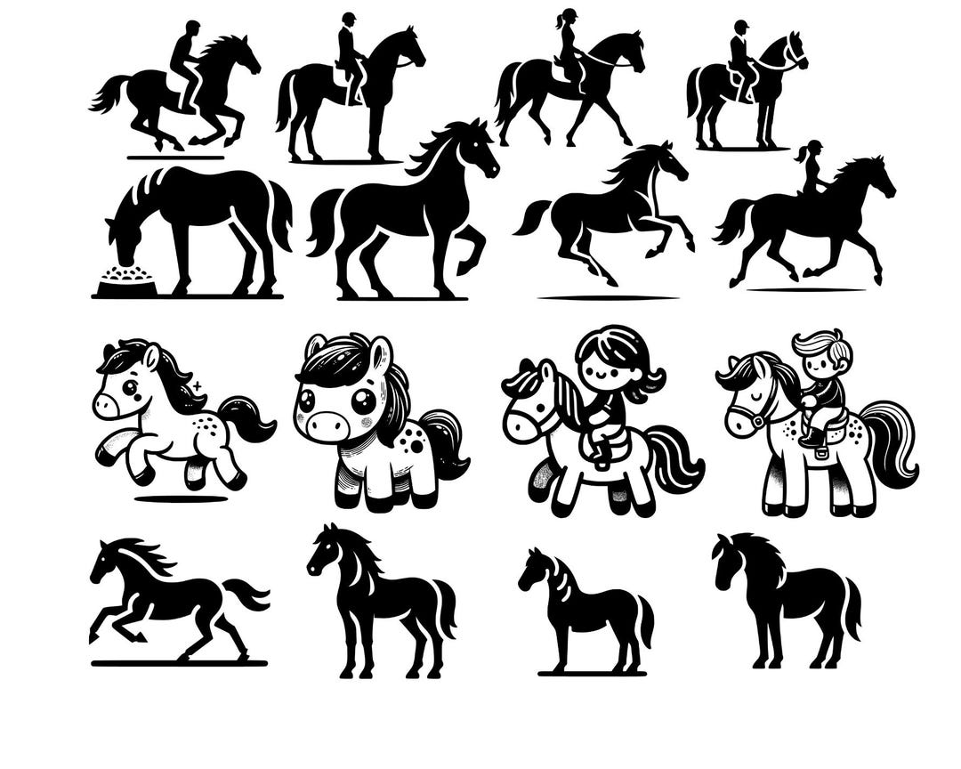 Horse Svg, Horse Png, Horse Svg Bundle, Horse Png Bundle, Horse Svg - Etsy