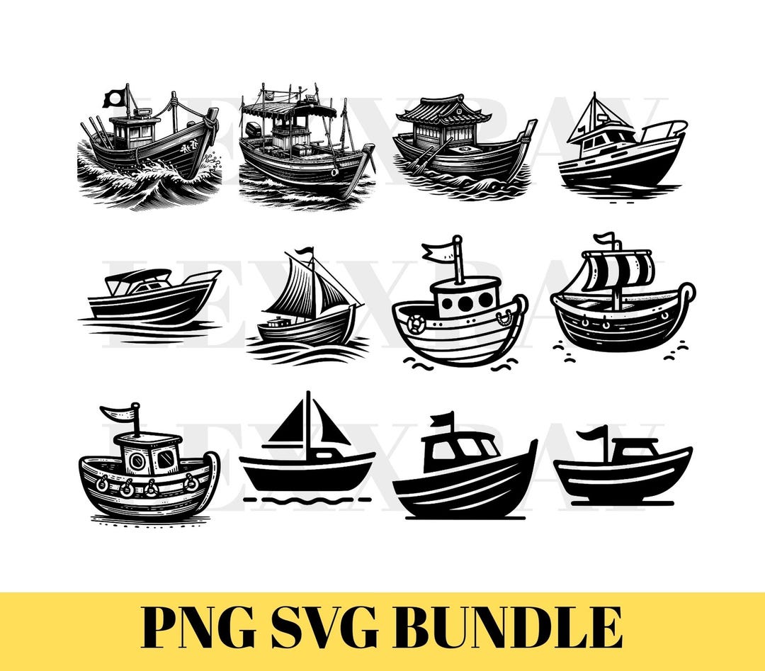 Boat SVG and PNG File, Speed Boat PNG, Sailboat Svg, Nautical Clipart ...