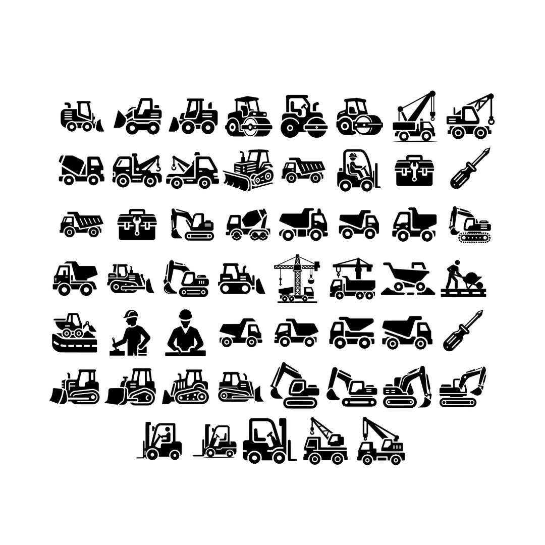 Construction Truck Svg MEGA Bundle Construction Trucks Svg Png Bundle ...