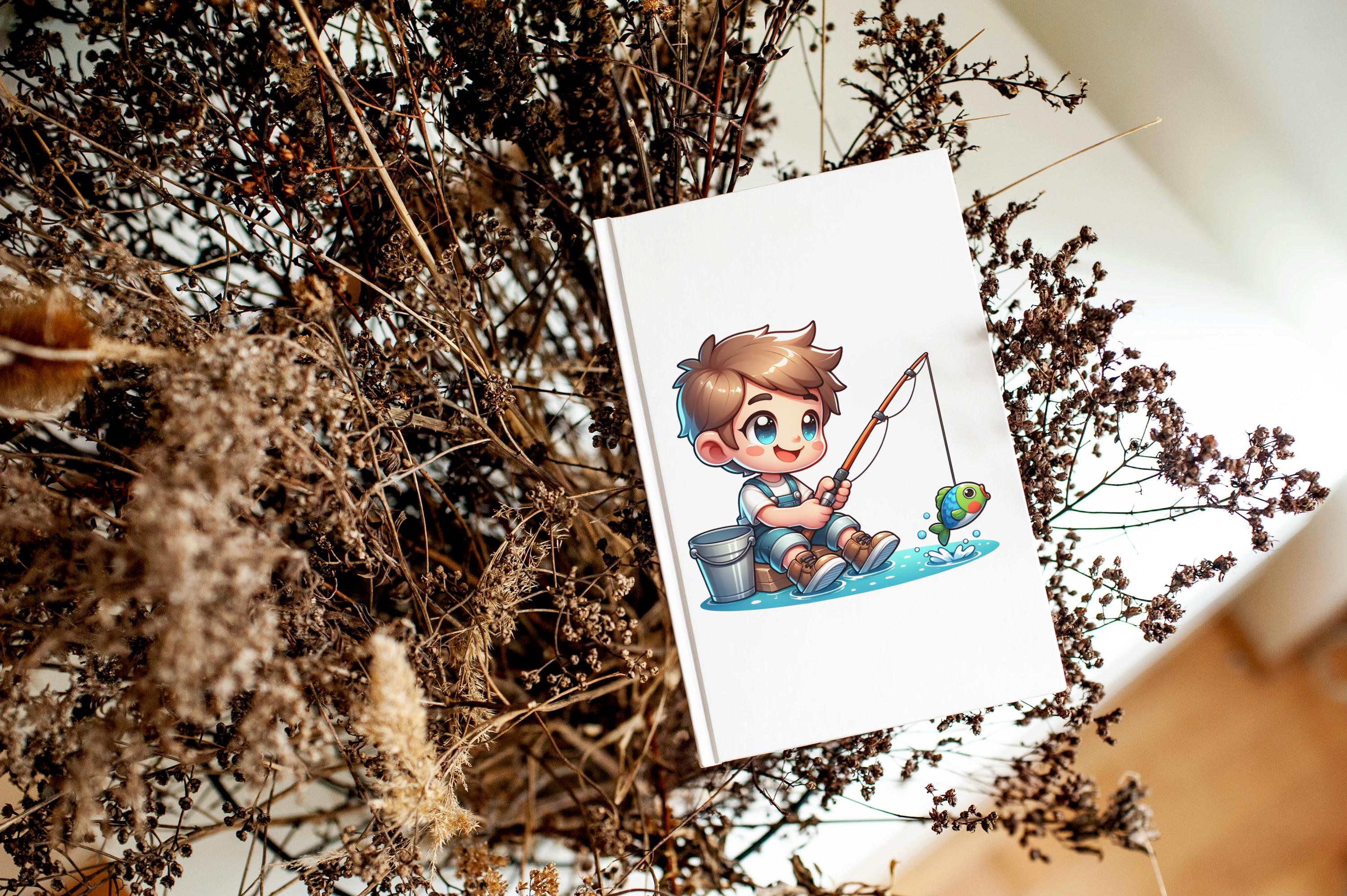 Kids Fishing Clip Art Bundle | Transparent PNG Fishing - Etsy