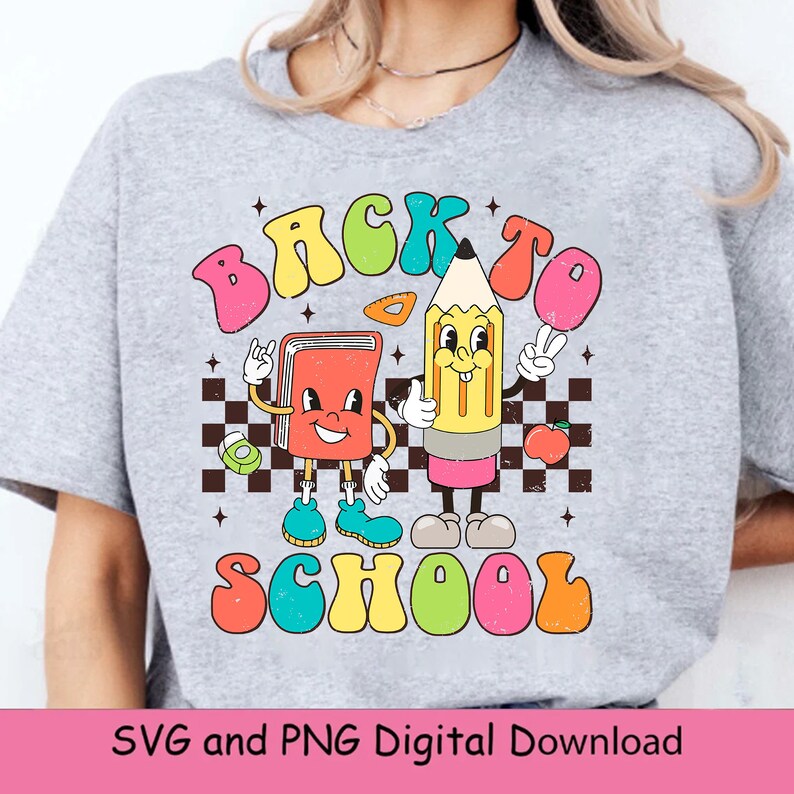 Back to School Png, Retro Teacher Png, First Day of School Png, Teacher ...