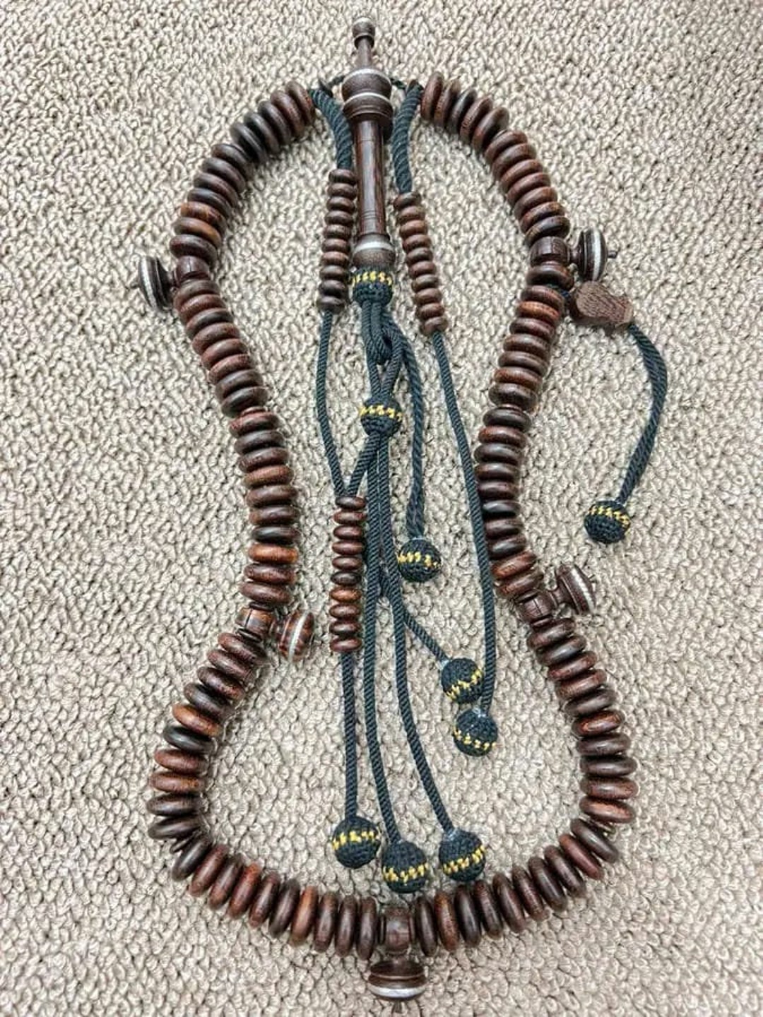 Tamarind Wooden Tasbih or Subhah Prayer Beads Set in Tijani - Etsy