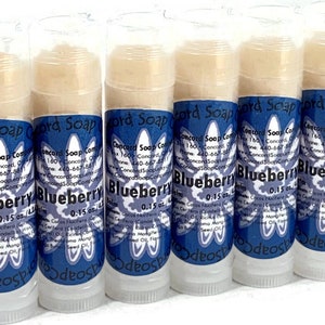 Blueberry Handmade Lip Balm Stick - Fruit Flavor, Vegan, Natural ...
