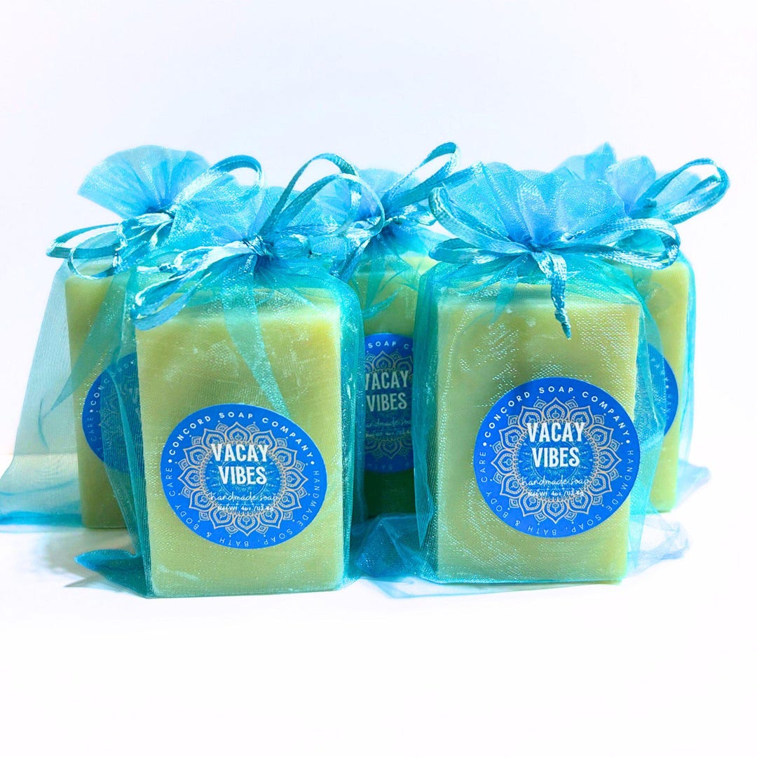 NEW Vacay Vibes Handmade Cold Process Soap Bar, 4oz – Aqua Blue Beach ...