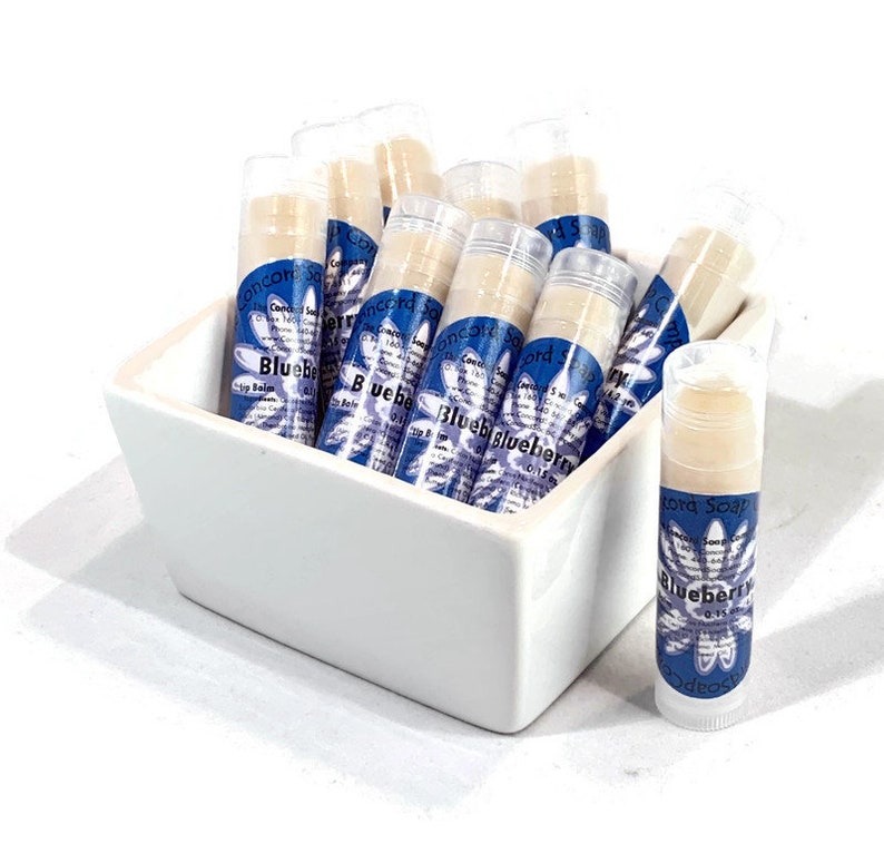 Blueberry Handmade Lip Balm Stick Fruit Flavor Vegan | Etsy