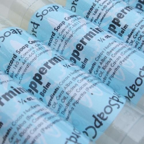 Peppermint Handmade Lip Balm Stick Minty Flavor, Vegan, Natural ...