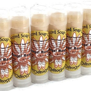 Mango Handmade Lip Balm Stick - Fruit Flavor, Vegan, Natural ...