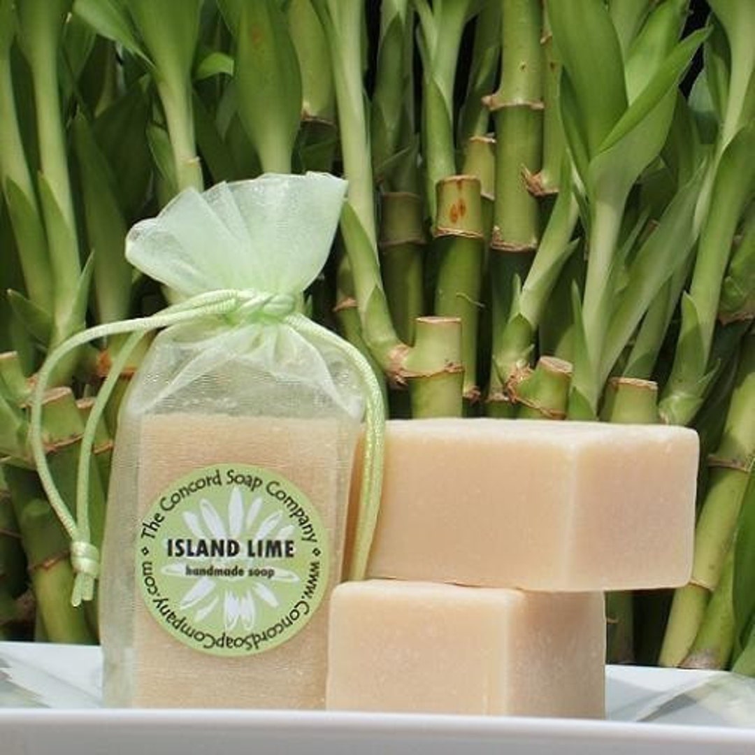 Island Lime Handmade Cold Process Soap Bar, 4oz - Coconut Lime Verbena ...
