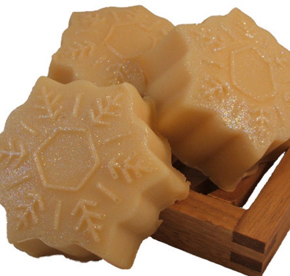 Seasonal Snowflake Handmade Cold Process Soap Bar Winter - Etsy