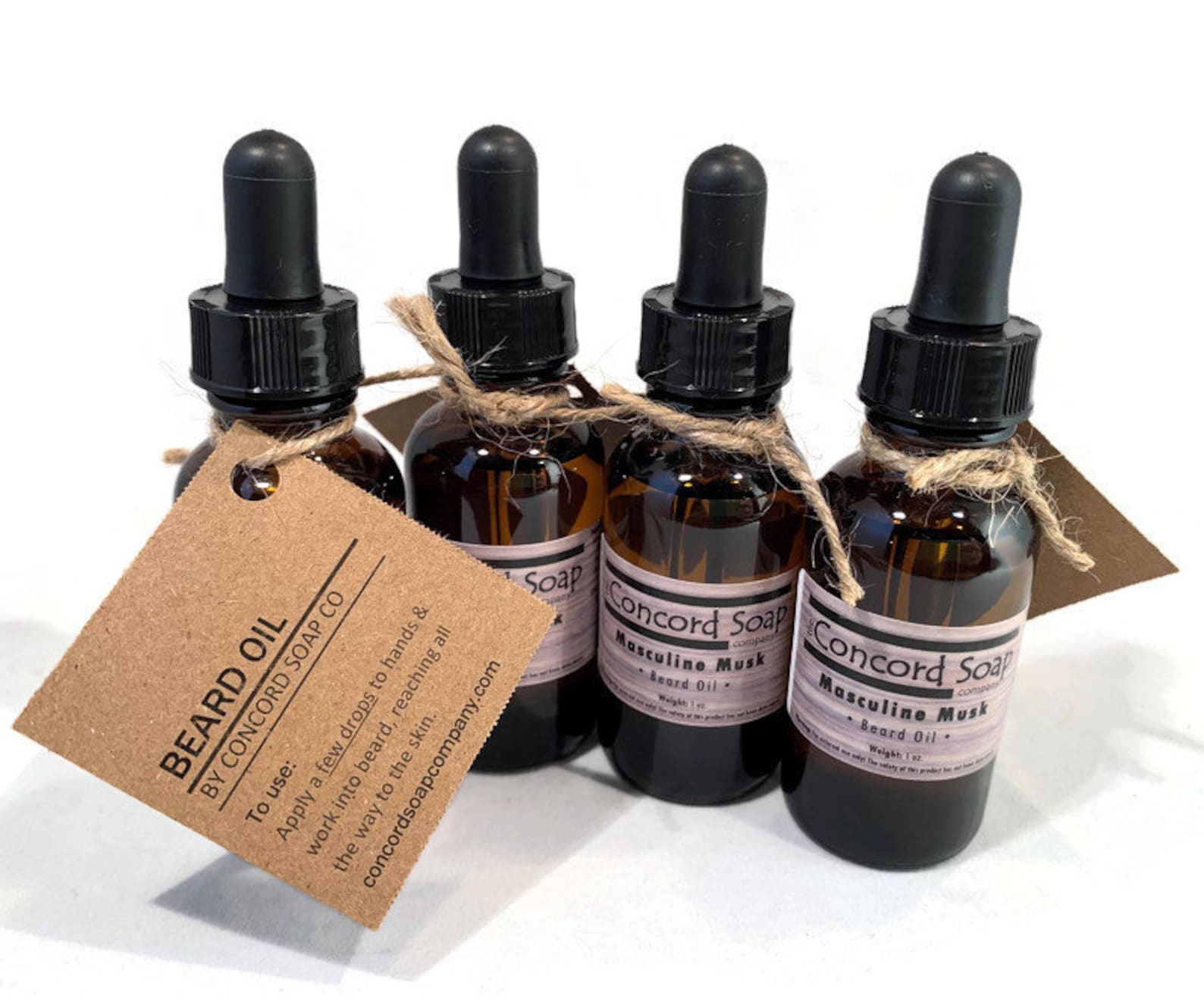 Masculine Musk Handmade Beard Oil - 1 Oz, Dropper, Amber Glass Bottle ...