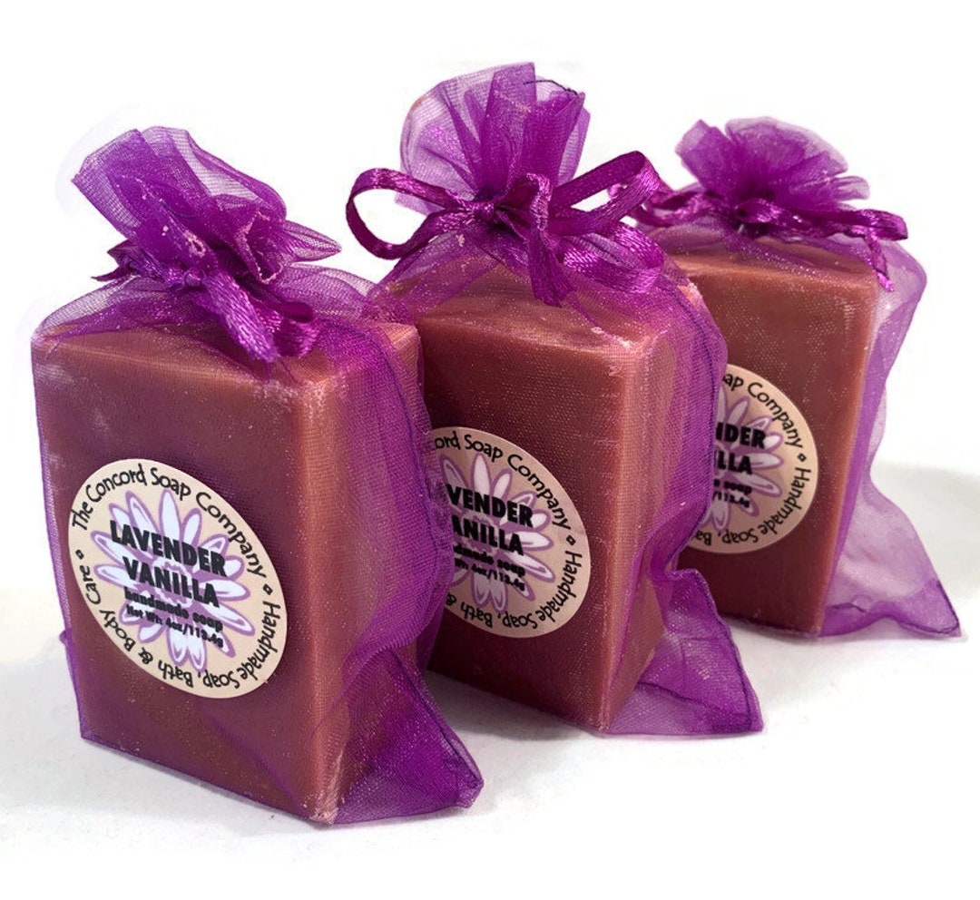 Lavender Vanilla Handmade Cold Process Soap Bar, 4oz - Floral, Purple ...