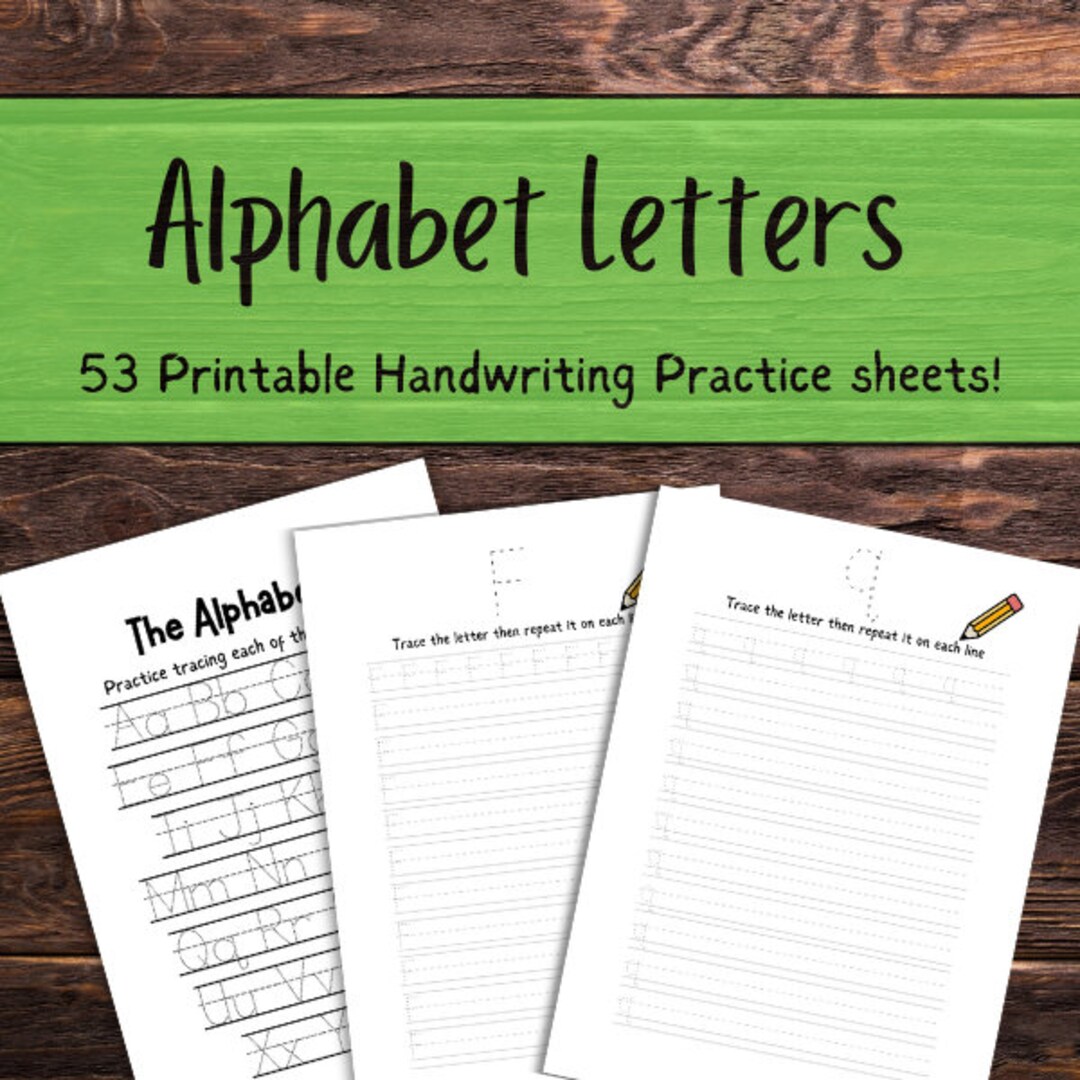Alphabet Handwriting Practice: Preschool & Kindergarten Tracing ...