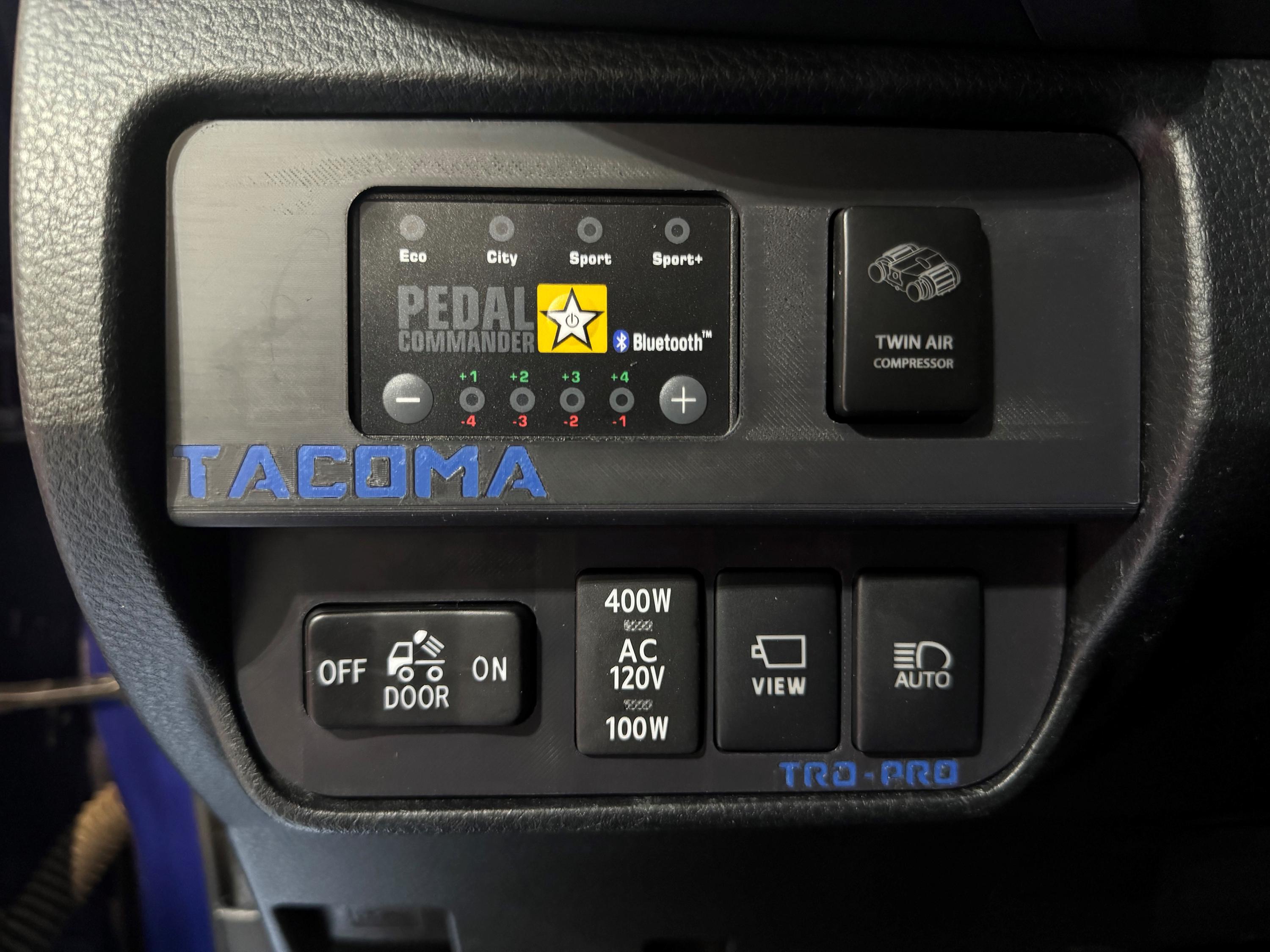Tacoma TRD-PRO Switch Panel for Pedal Commander Bluetooth Switch 3D ...