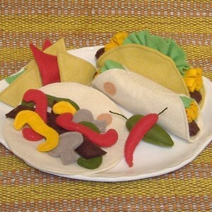 Taco Time Mexican Combo Meal PDF Felt Food Pattern - Etsy