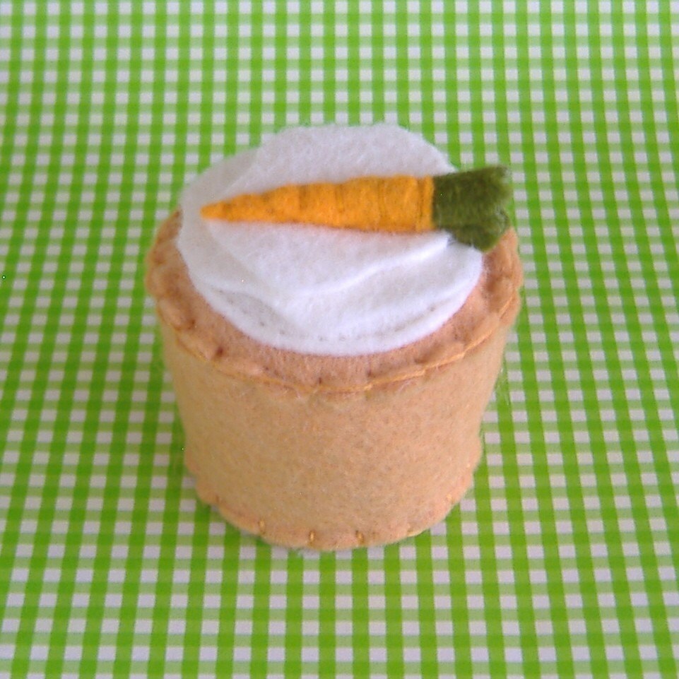 Felt Food Pattern Four Fancy Mini Cupcakes PDF Pattern - Etsy