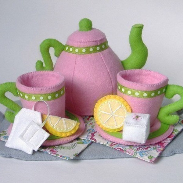 Felt Tea Set - Etsy