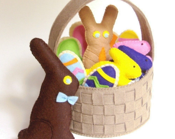 Easter Basket Chocolate Bunny Jelly Bean Cookie Egg Cookie - Etsy