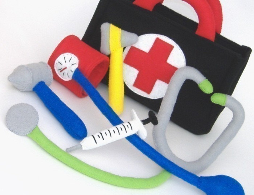 Be a Doctor Set PDF Toy Pattern- Doctor Bag, Stethoscope, Blood ...