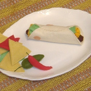 Taco Time Mexican Combo Meal PDF Felt Food Pattern - Etsy