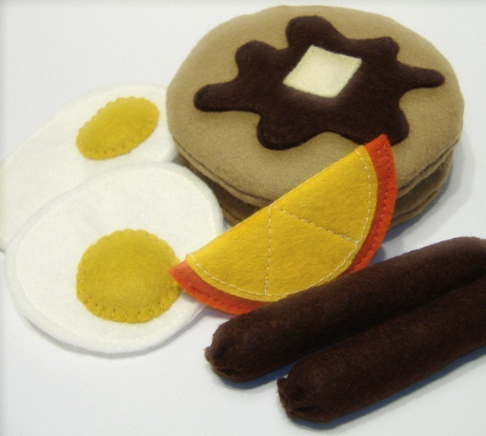 Felt Play Food Breakfast Pattern - Etsy