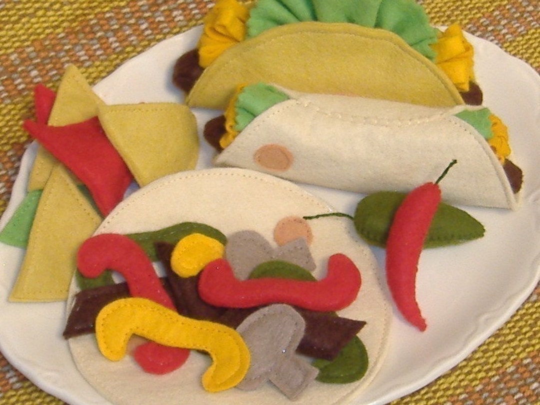 Taco Time Mexican Combo Meal PDF Felt Food Pattern - Etsy