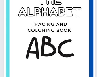 Alphabet Coloring and Tracing for Kids - Etsy