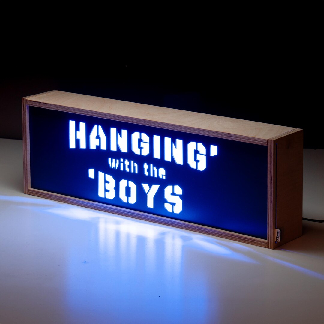 Hanging With the Boys Lightbox Neon Color Lightbox Dallas Cowboys Fan ...